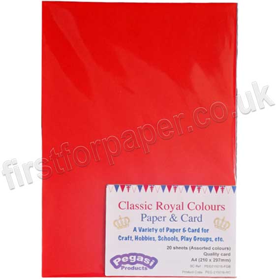 Pegasi, A4 Classic Royal, Themed Coloured Paper & Card - 20 Pack ...